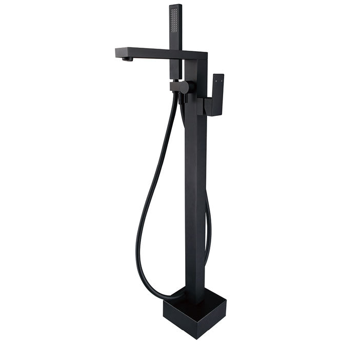 Jet Matte Black Floor Standing Mixer & Shower – K and R Plumbing Online