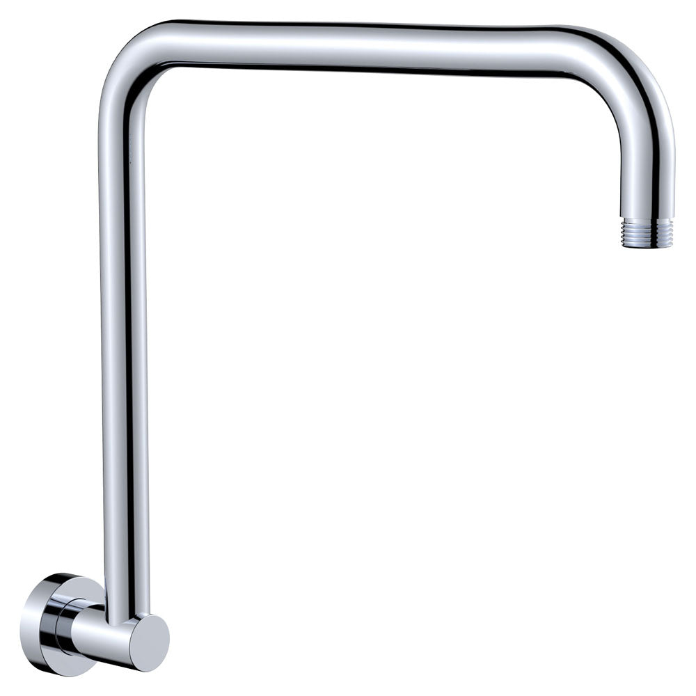 Round Fixed Gooseneck Shower Arm, Chrome – K and R Plumbing Online