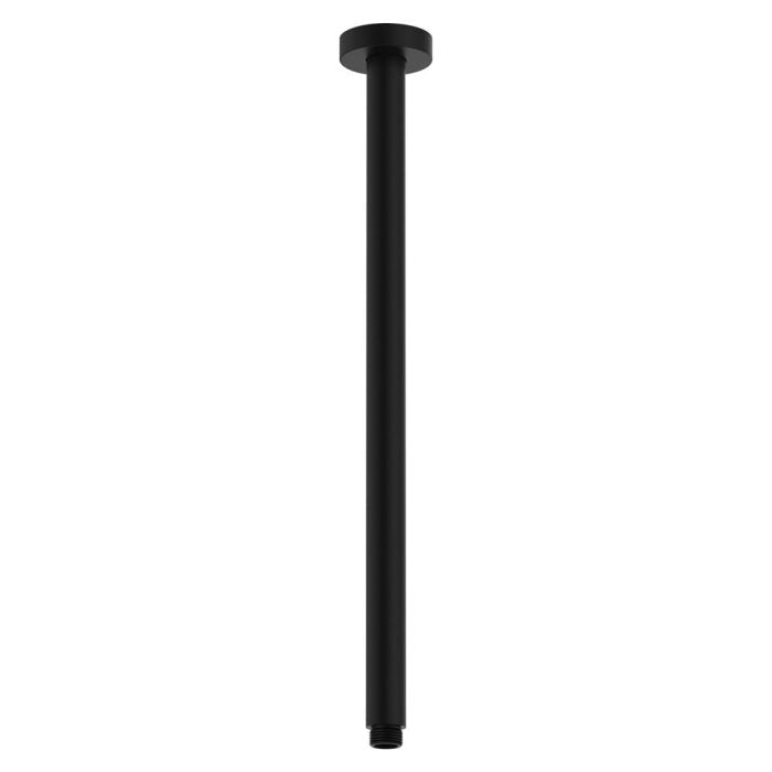 Round Shower Dropper, 450mm, Matte Black – K and R Plumbing Online