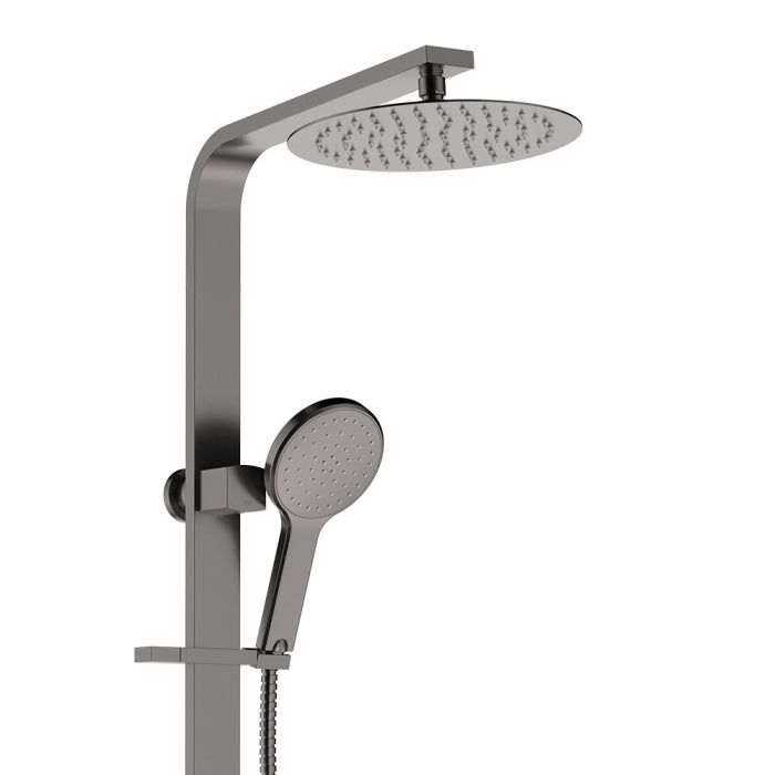 Kaya Deluxe Twin Shower, Gun Metal – K and R Plumbing Online